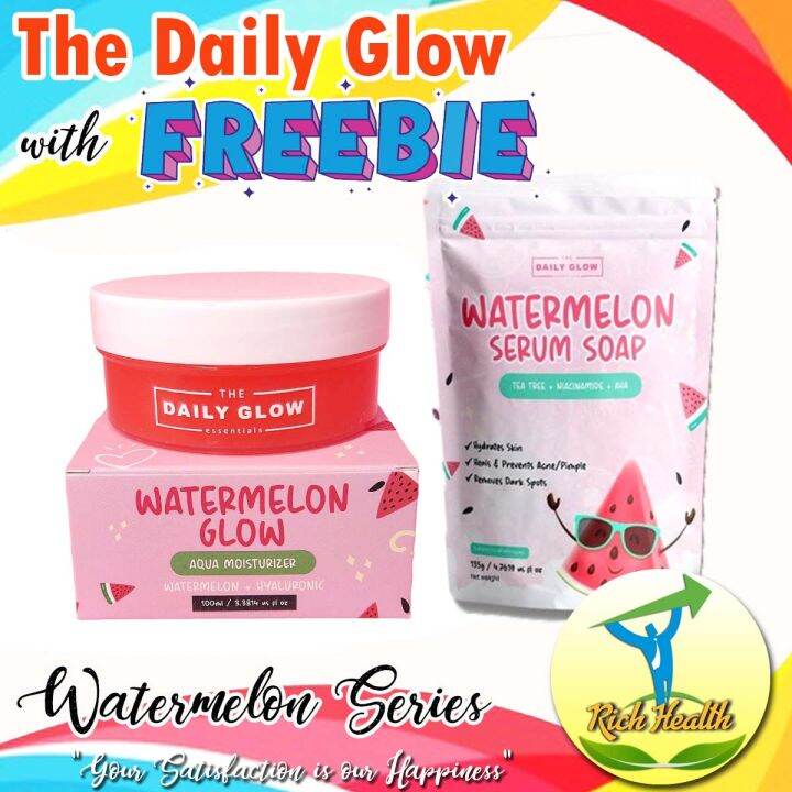 The Daily Glow Watermelon Serum Soap 135g | Watermelon Glow Moisturizer ...