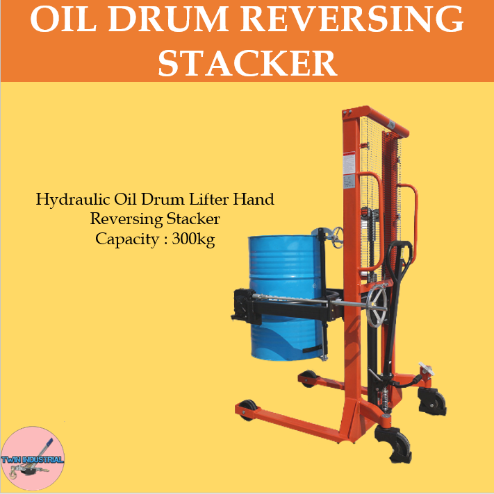 Twin Industrial 300kg Hydraulic Oil drum lifter hand hydraulic oil ...
