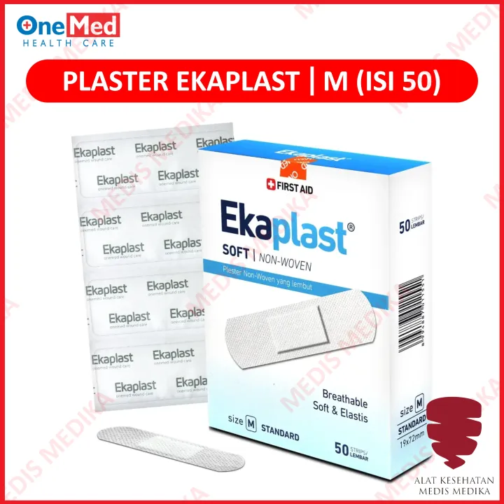 Plester Luka Ekaplast Size M Onemed Plaster Non Woven 19 x 72 mm Box ...
