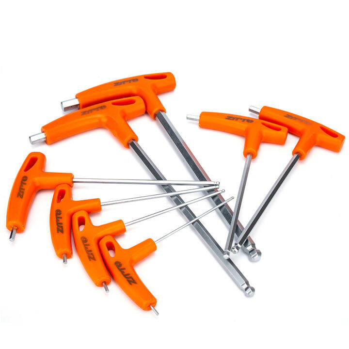 T-shaped Allen Ball Wrench Mountain Road Bike Allen Key Hex Screwdriver ...