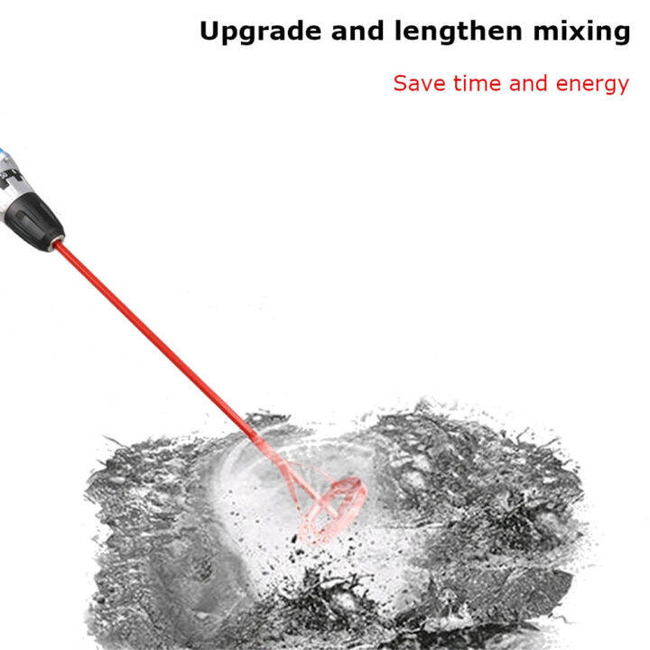 Electric Mixing Rod Electric Drill Paint Putty Split Type Mixer Cement ...