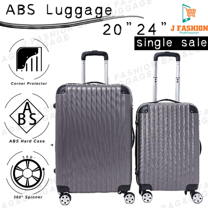 luggage plain ABS material suitcase 20INCH or 24INCH beg bagasi | Lazada
