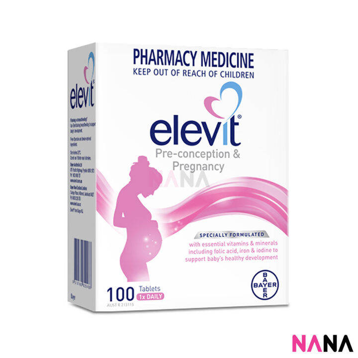 Elevit Pregnancy Multivitamin 100 Tablets (EXP:11 2025) | Lazada PH
