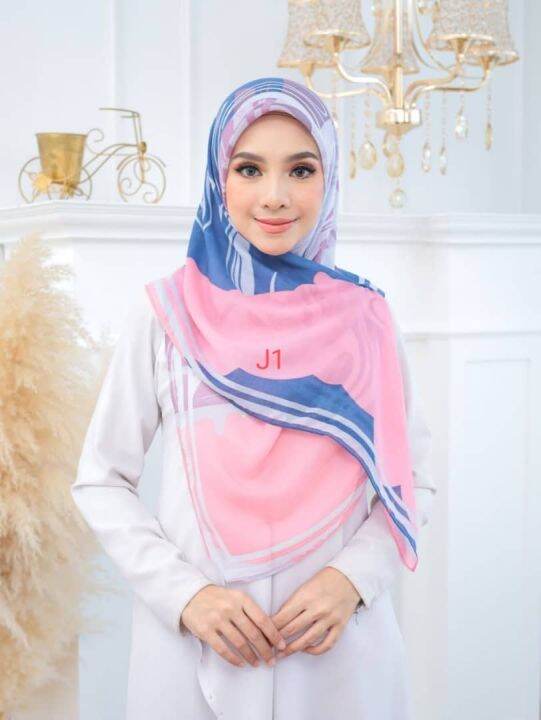 TUDUNG BAWAL CORAK BIDANG 45,KAIN COTTON | Lazada