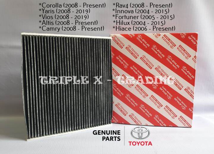 Toyota Charcoal AC Cabin Filter Toyota Vios (2008-2019) / Yaris(2008 ...