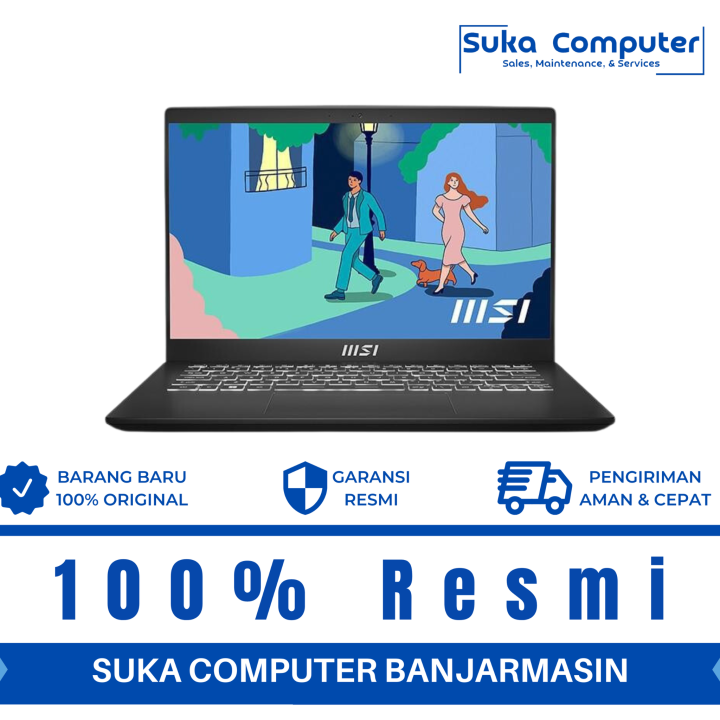MSI MODERN 14 C5M (MS-14JK) Ryzen 5 5625U/16GB/512 SSD | Lazada Indonesia