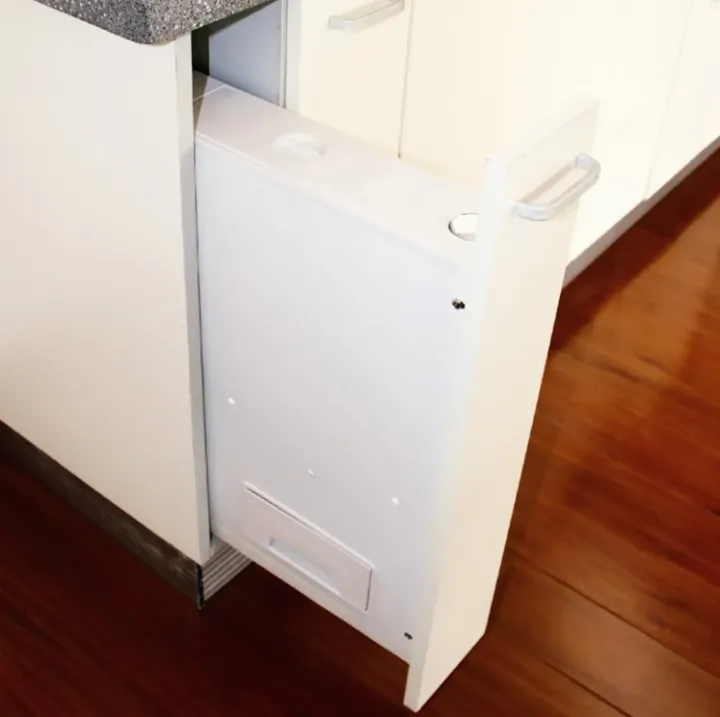 10CM cabinet Japanese style stainless steel rice box with pull-out ...