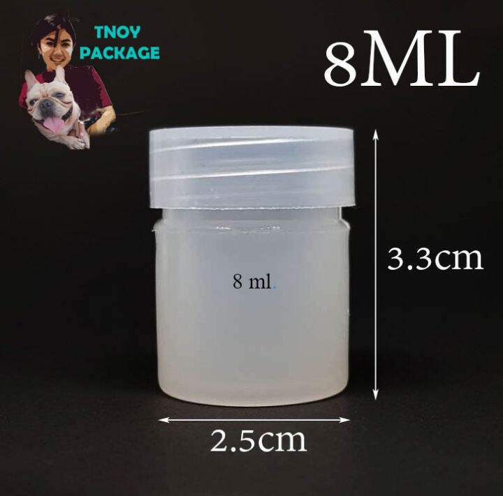 ขวดพลาสติกขาว 8ml ขวดพิมเสน ขวดเปล่า + ฝา (100ใบ) ร้านTnoy Package (ส่งสินค้าทุกวัน จ-อ-พ-พฤ-ศ-ส ...