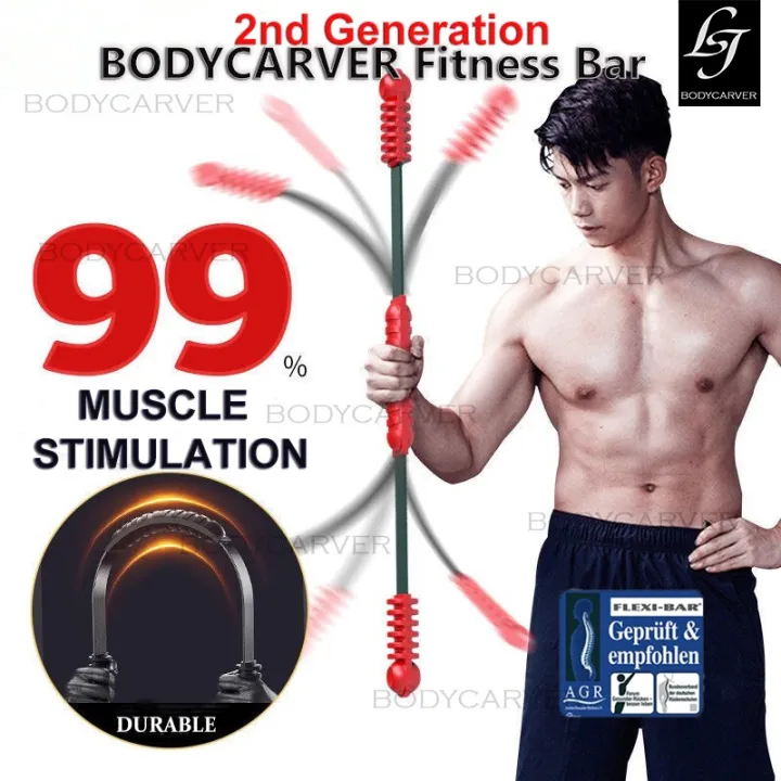 *2Nd Generation* New Functional Training Stick Home Fitness Flexi Bar ...