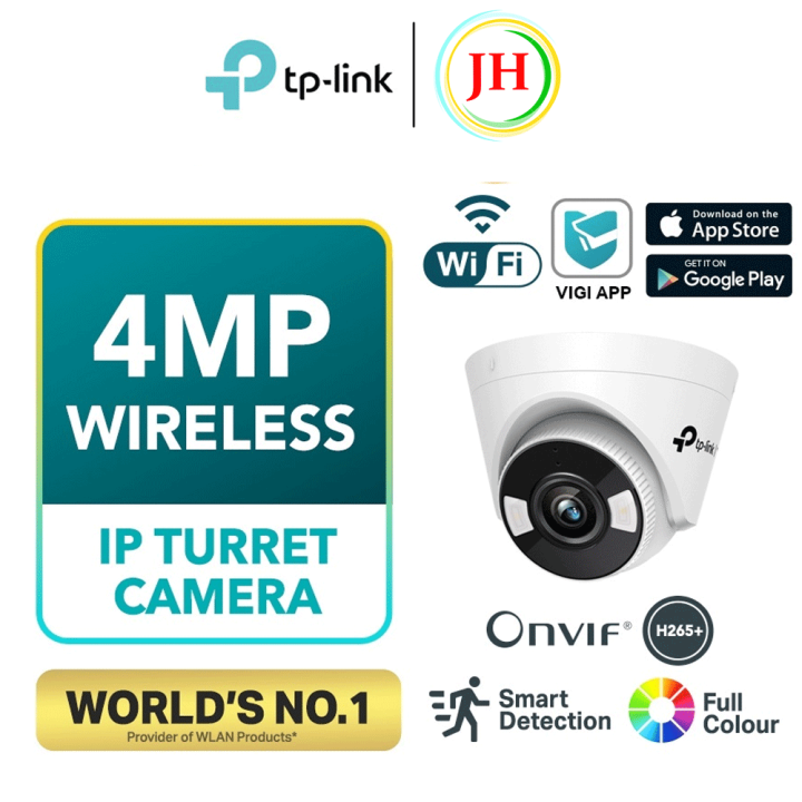 TP-Link 4MP Full-Color Wi-Fi Ultra-High Definition Turret Network Camera Wire VIGI C440 ...