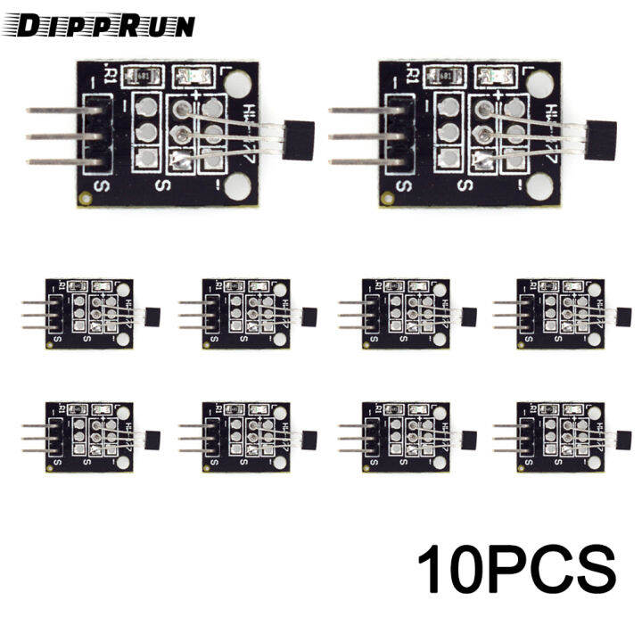 DIPPRUN 1/10pcs KY-003 Hall Effect Magnetic Sensor Module Hall Effect ...
