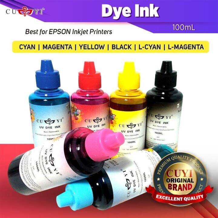 PX fa468bkdy85 CUYI Dye Ink 100ml for EP CANON BROTHER Printer | Lazada PH