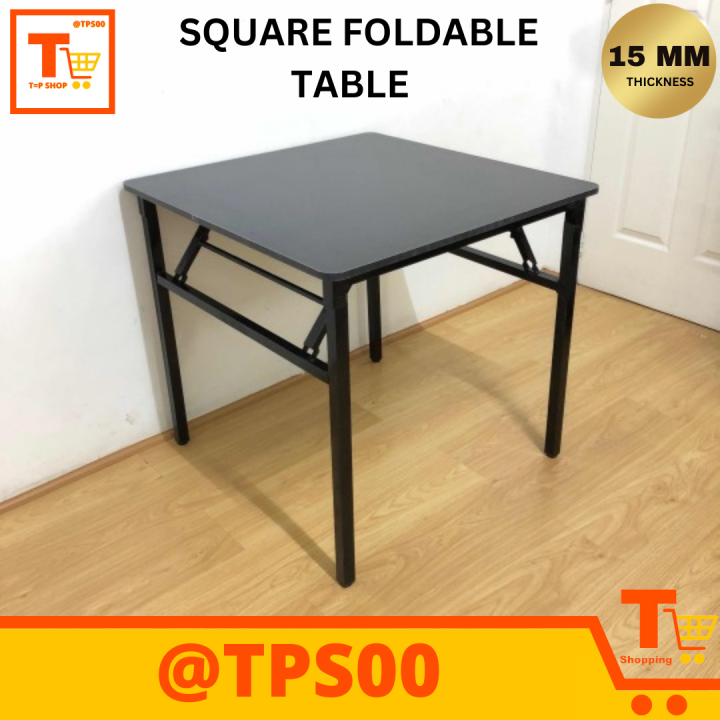 FOLDABLE/FOLDING SQUARE TABLE (60x60, 80x80) WITH METAL LEGS (PLAIN ...