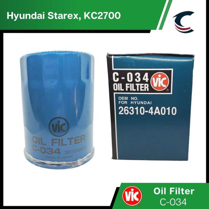 VIC C034 C-034 Oil Filter Japan for Hyundai Starex, KC2700♜ | Lazada PH