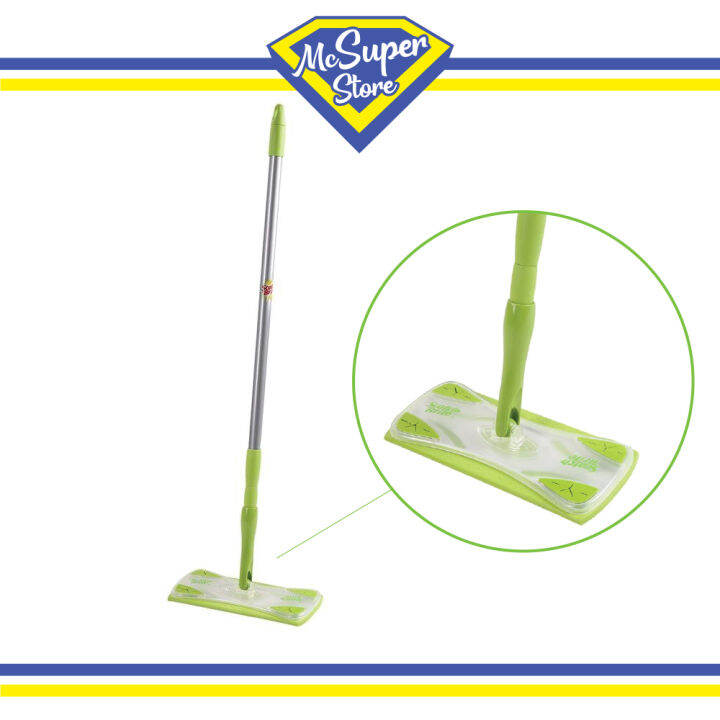 3M Scotch Brite Easy Sweeper Flat Mop Kit, Green, 1 Piece/ Pack ...