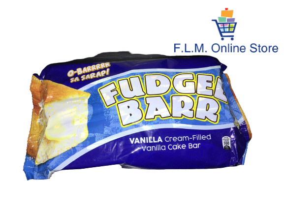 Fudgee Barr Vanilla Cream Filled Vanilla Cake Bar 40g x 10s | Lazada PH