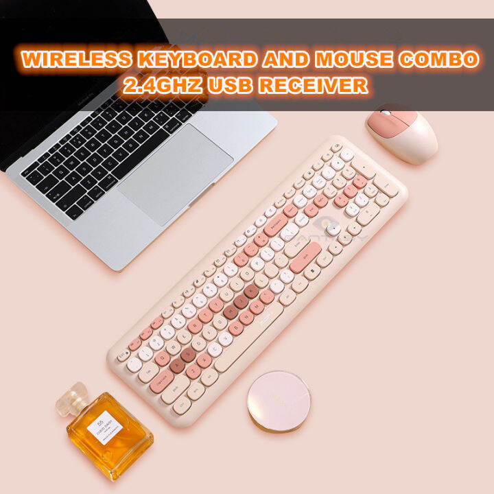 FANTASY T MALL Mofii 666 Mixed Color 2.4Ghz Wireless Keyboard and Mouse ...