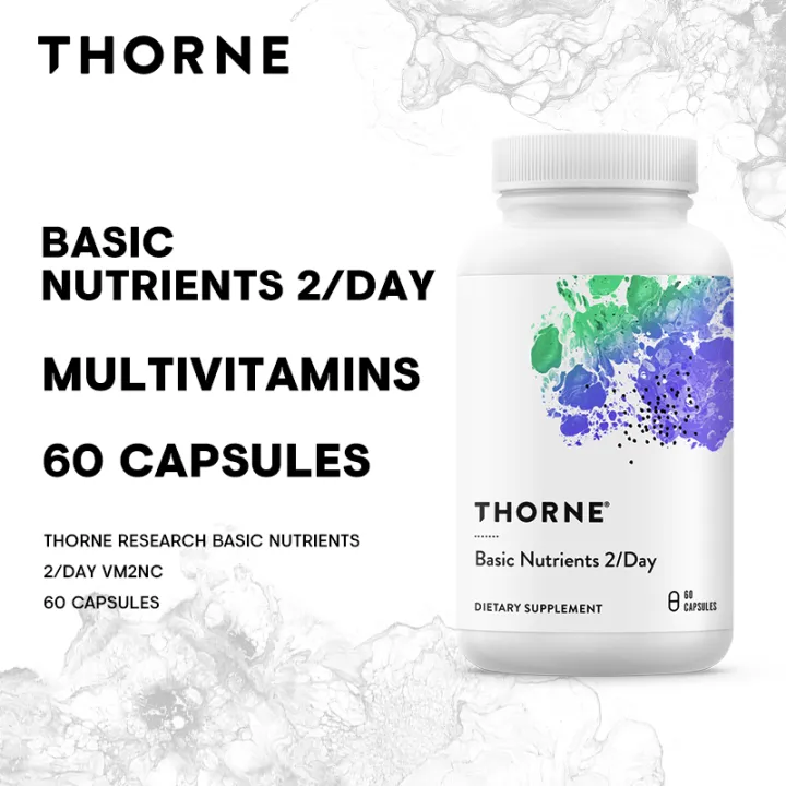 Thorne Research Basic Nutrients 2/Day 60 Capsules (BBE: 01/2024 ...