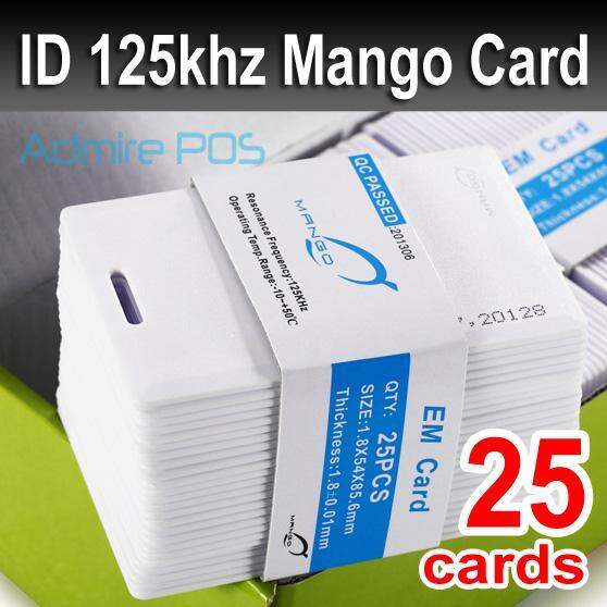 25 cards of Genuine MANGO RFID Proximity ID 125Khz EM4100 Thick Card EM ...