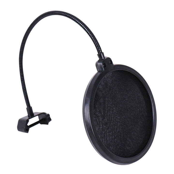 Microphone Pop Filter Swivel with Double Layer Sound Shield Guard ...