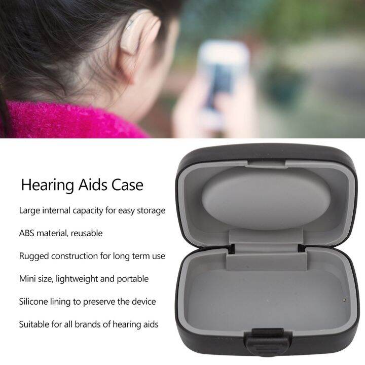 Hearing Aids Protection Box Hearing Aids Case ABS Material for Home ...