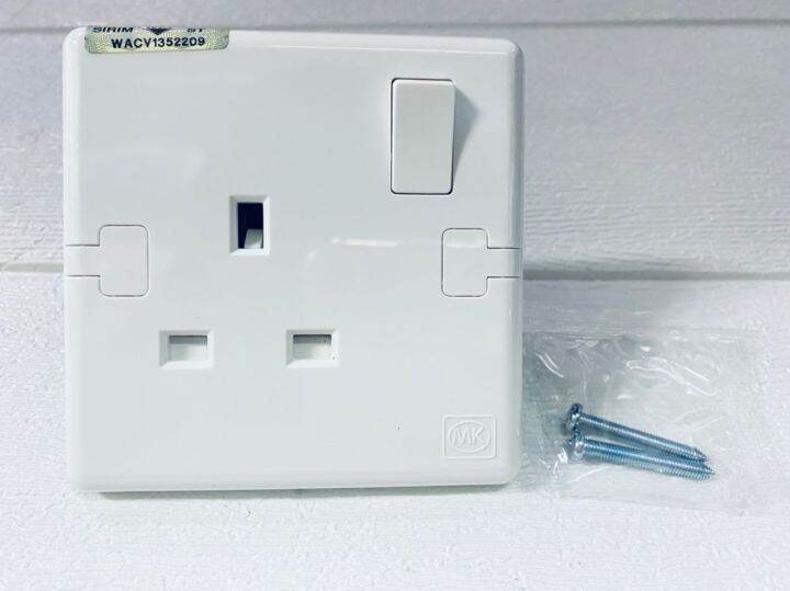 SIRIM 】 MK BRANDS 3 PIN PLUG SOCKET/ TIGA PIN SOCKET 240V HOME ...