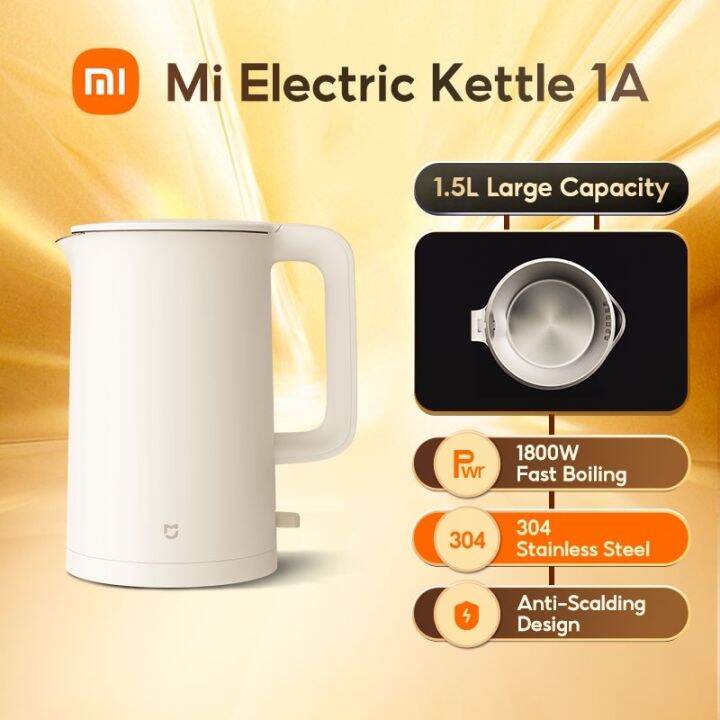 100 Authentic ∋ Mijia 1A Kettle 1.5L Power-off Steel | Lazada PH