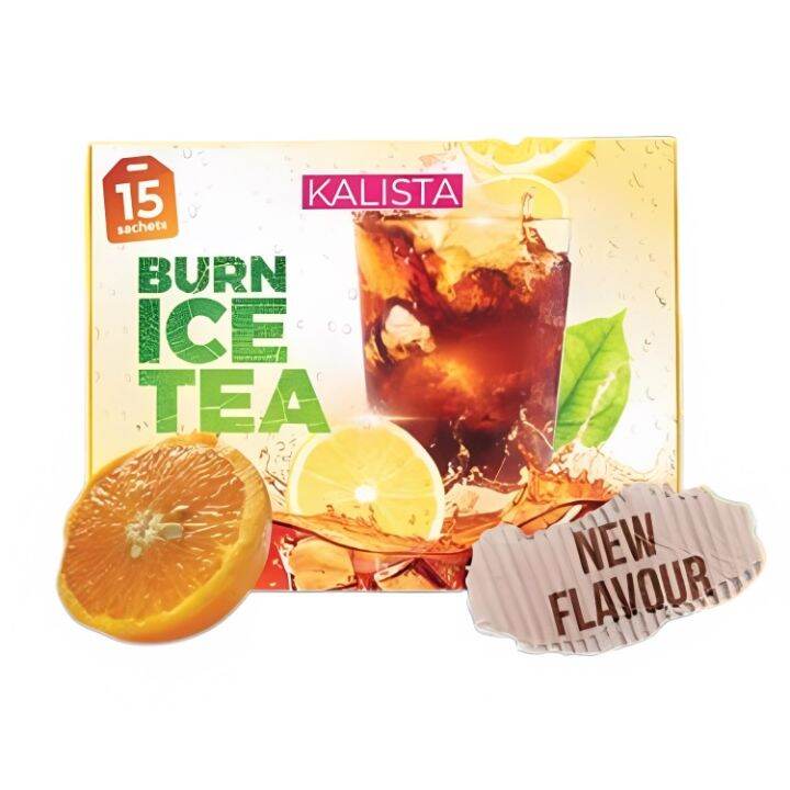 KALISTA Burn Ice Tea 15s Jus Bakar Lemak Slimming Body Shape Dhara ...