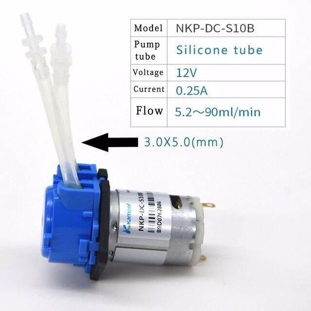 Dc 12v/24v Dosing Pump Peristaltic Pumps Dosing Head With Connector For ...