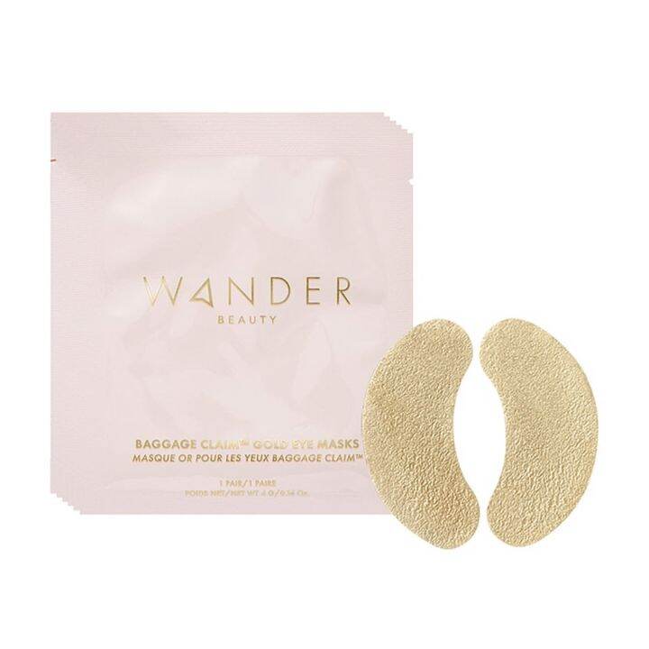 [พร้อมส่ง by MW] WANDER BEAUTY Baggage Claim Gold Eye Mask | Lazada.co.th