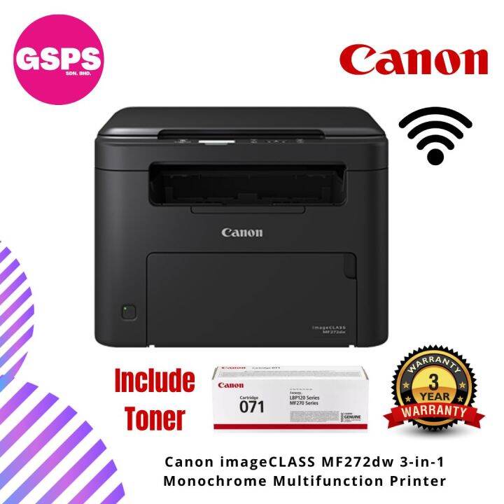 Canon imageCLASS MF272dw 3-in-1 Monochrome Multifunction Printer | Lazada