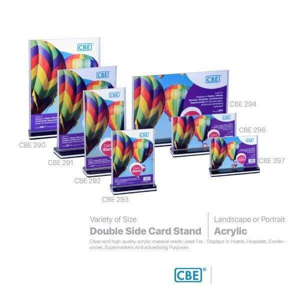 CBE T shape Acrylic Stand Double-sided Display Stand Photo Frame Stand ...