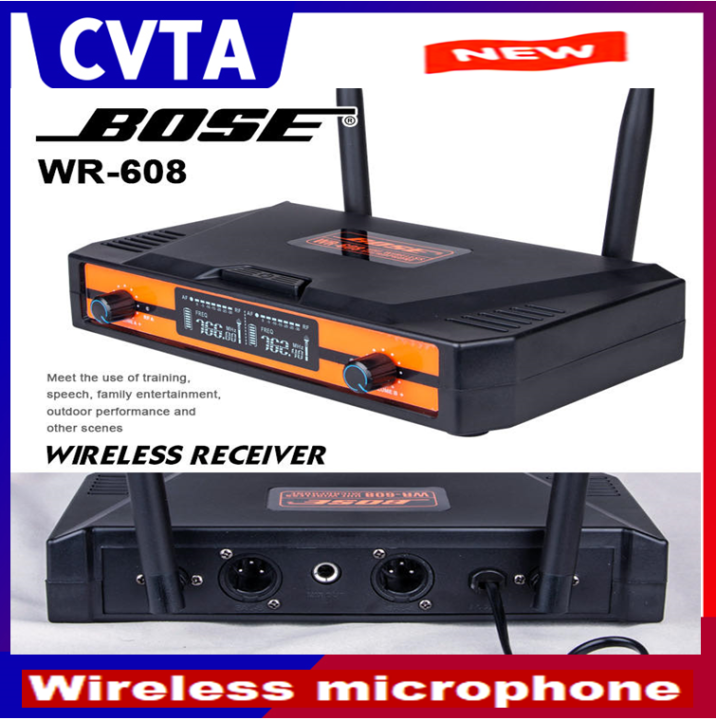 WIRELESS MICROPHONE SYSTEM W/HIGH QUALITY,BOSE WR-608 | Lazada PH