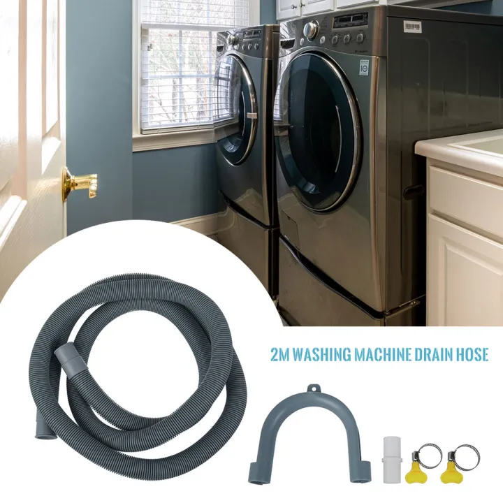 2m Universal Plastic Washing Machine Drain Hose Dishwasher Drain Hose ...