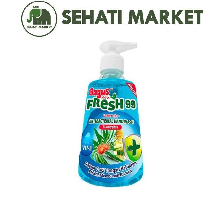 BAGUS FRESH 99 HAND WASH SABUN CUCI TANGAN EUCALYPTUS 400ml | Lazada Indonesia