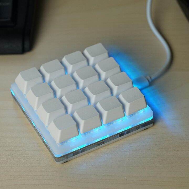 《Miss qi's keycap》 Programming Macro Keyboard RGB Custom Keyboard 16 Keys Knob Gaming Mini ...