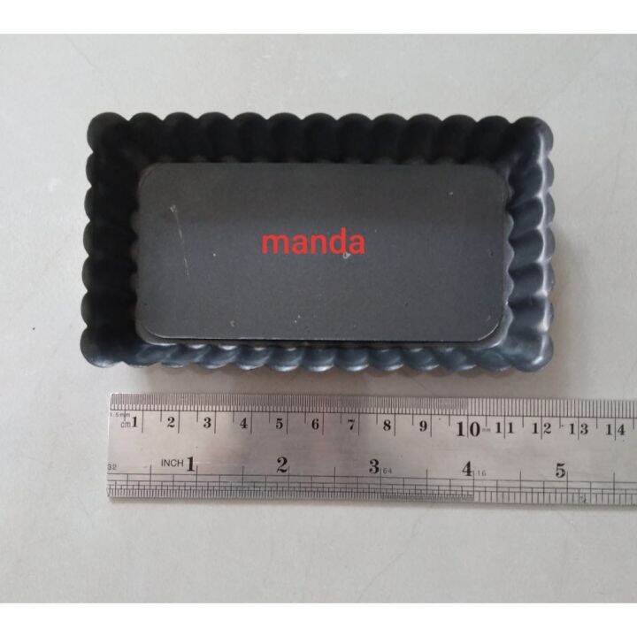 cetakan kue pai pie bongkar pasang teflon persegi kotak mini | Lazada ...