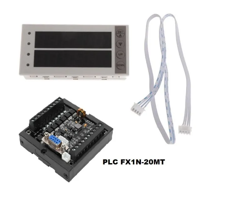 PLC FX1N-20MT (Output Transistor) module with LCD display module | Lazada Indonesia