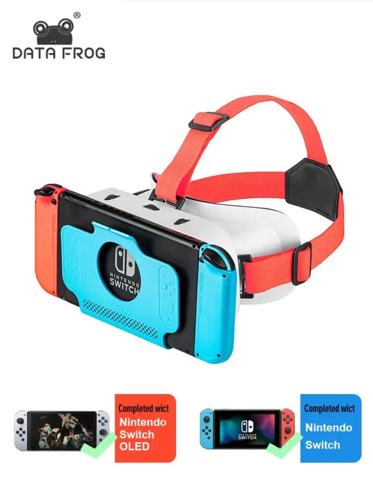 DATA FROG VR Headset Compatible with Nintendo Switch OLED Console Switch 3D Labo Goggles Headset ...
