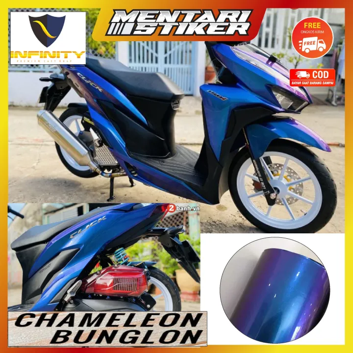 Stiker Skotlet Motor Warna Bunglon Chameleon Skotlet Motor Bunglon ...