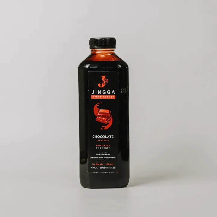 JINGGA Chocolate Syrup 1000ml - Sirup Coklat Untuk Campuran Minuman ...