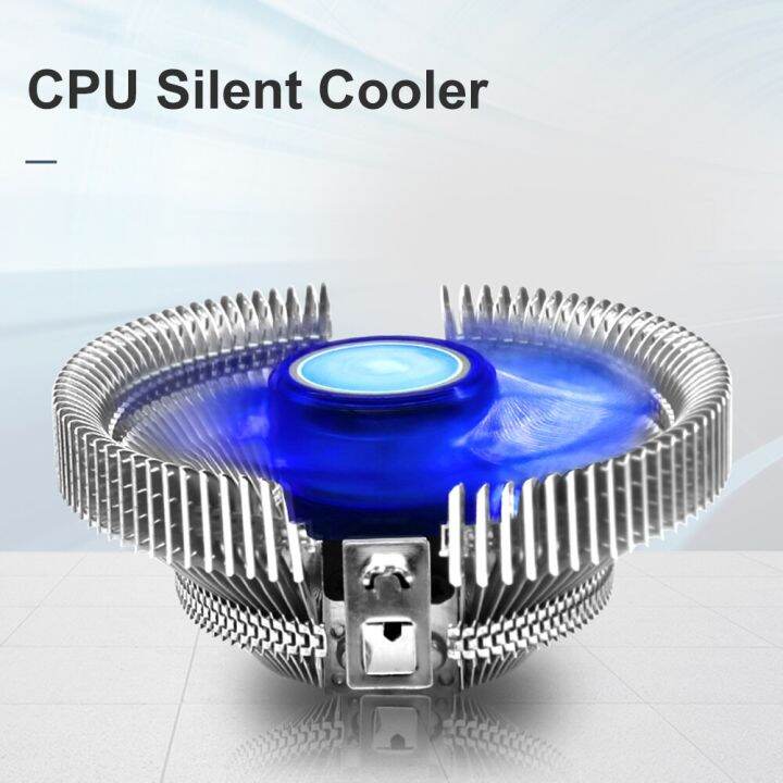 Cpu Cooler Fan Blue Led Aluminum Heatsink 120mm Quiet Fan Cooling For ...