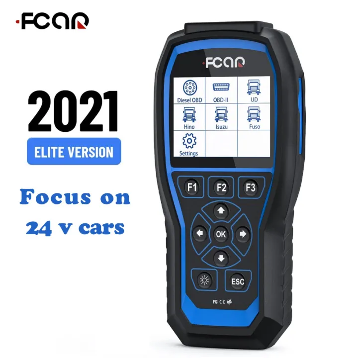 Fcar F507 Diesel 24V Heavy Trucks Full System Check Engine ABS ...