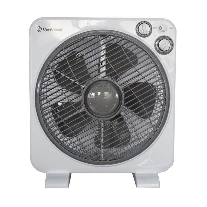 Caribbean Box Fan CBF-12 White Gray 12 inches | Lazada PH