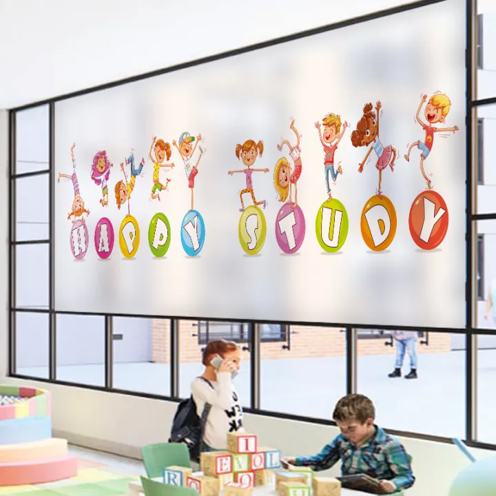 Xuele Custom Early Education Class Color Scrub window film Kindergarten ...