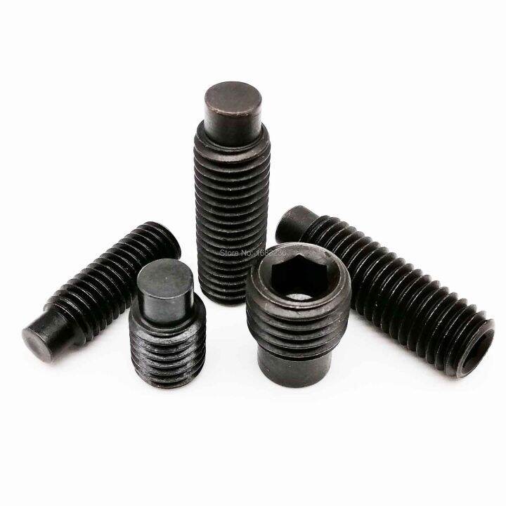 M3 M4 M5 M6 M8 M10 M12 M14 M16 DIN915 Black grade 12.9 steel Hex ...