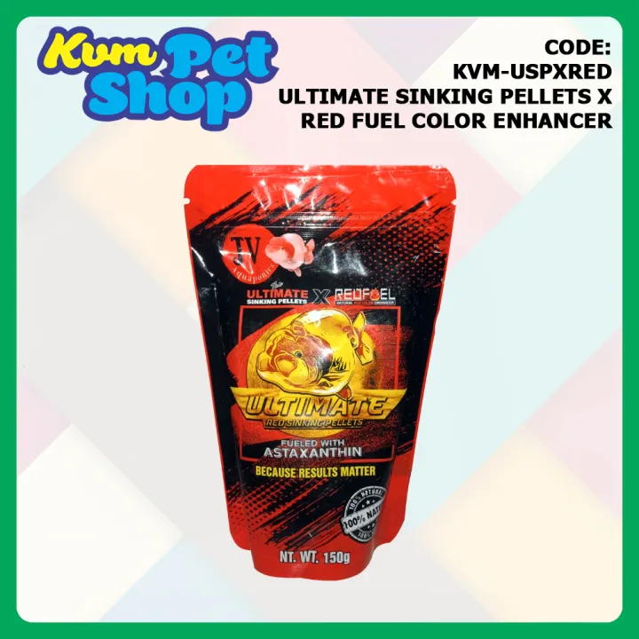 Ultimate Red Sinking Pellets X Red Fuel Natural Color Enhancer 150g JV ...