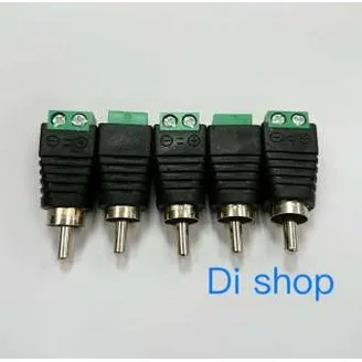 (Pro+++ ) Di Shop แจ็ค แบบขันน๊อต CCTV Jack DC RCA ตัวผู้ แบบขันน๊อต(5หัว) ราคาถูก ค้อน ปอนด์ ...