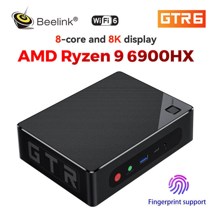 Beelink GTR6 MINI PC AMD Ryzen 9 6900HX MINI PC Windows 11 Pro 32GB RAM ...