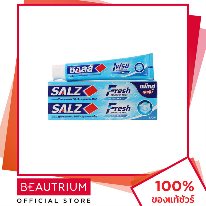 SALZ Toothpaste Fresh ยาสีฟัน 160g x 2 BEAUTRIUM บิวเทรี่ยม ซอลส์ ...
